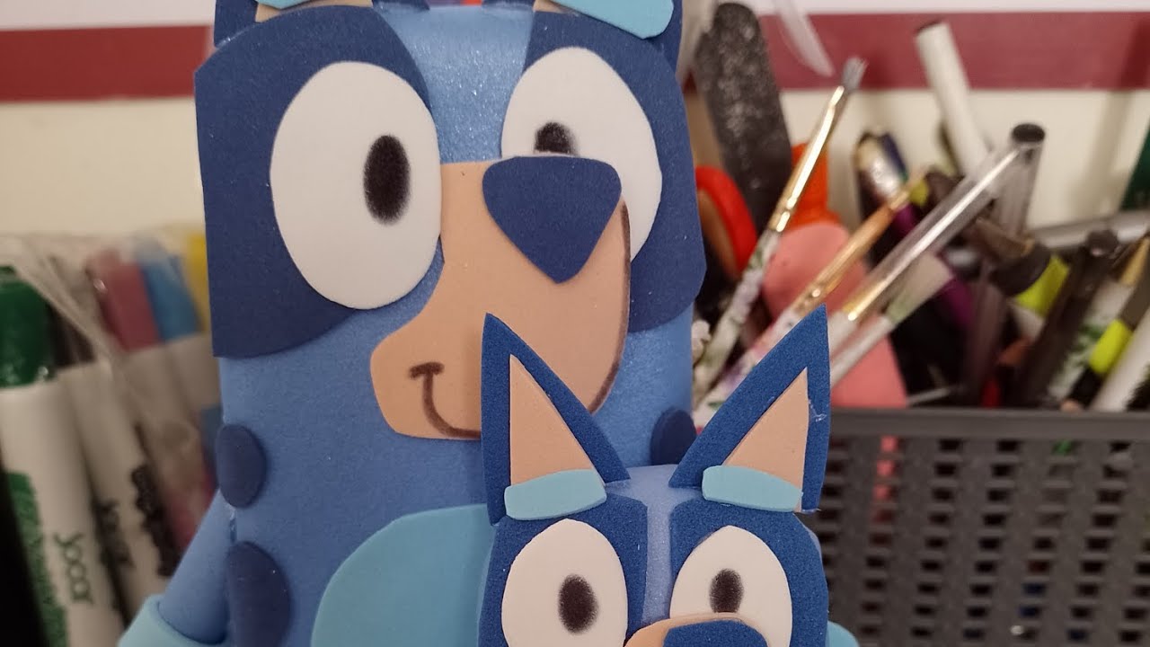 Fofucho Bluey 🎉 cómo hacer fofucho Bluey #manualidades #bluey - YouTube