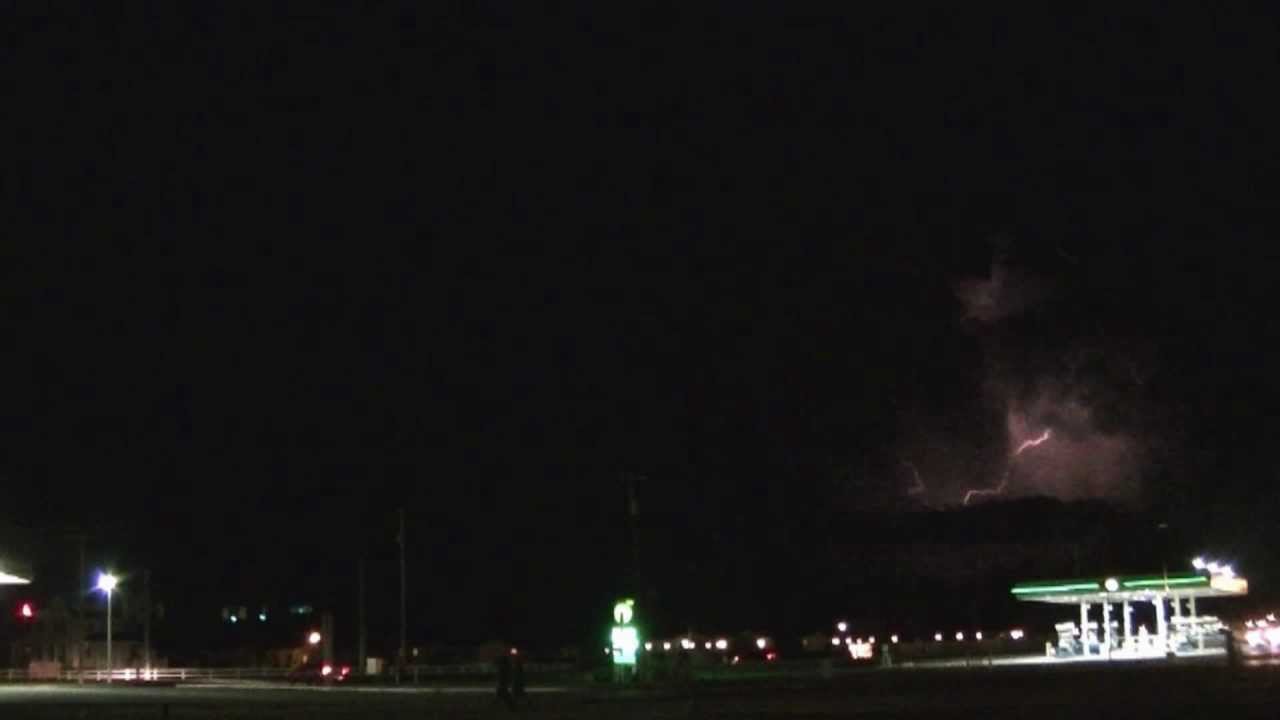Single Cell Thunderstorm Lightning In Indiana March 14, 2012 - YouTube