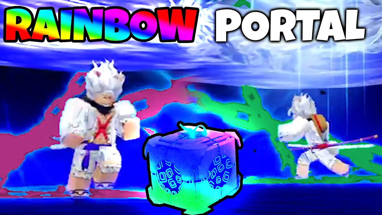 Blox Fruits WITH RAINBOW PORTAL FRUITS COLORS EFFECTS..... - YouTube