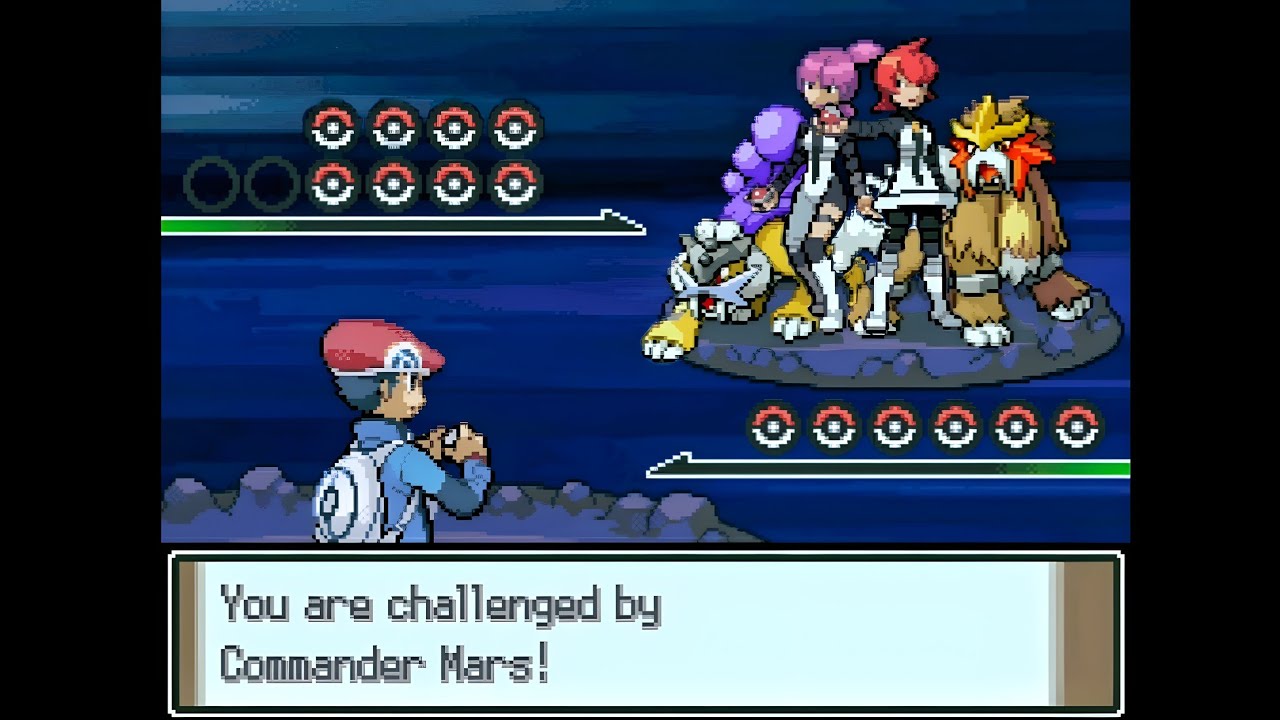 Pokemon Azure Platinum Post Game - Galactic Commanders Mars/Jupiter ...
