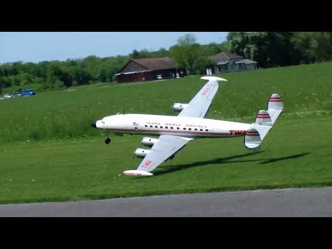 Very rare RC Scale Model Airplane TWA Lockheed L-1049H/01 Super ...