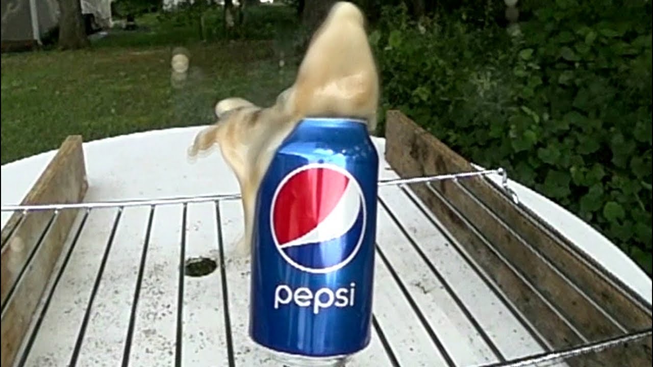 Slow Motion Pepsi Eruption - Sony FDR-X3000 Action Cam - YouTube