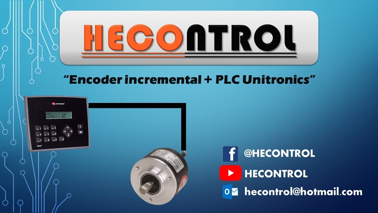05 Encoder Incremental + PLC Unitronics - YouTube