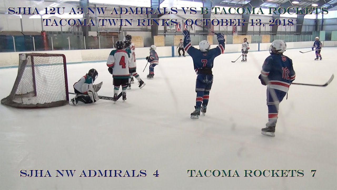 SJHA 12U A3 NW Admirals vs 12U B Tacoma Rockets, October 13, 2018 - YouTube