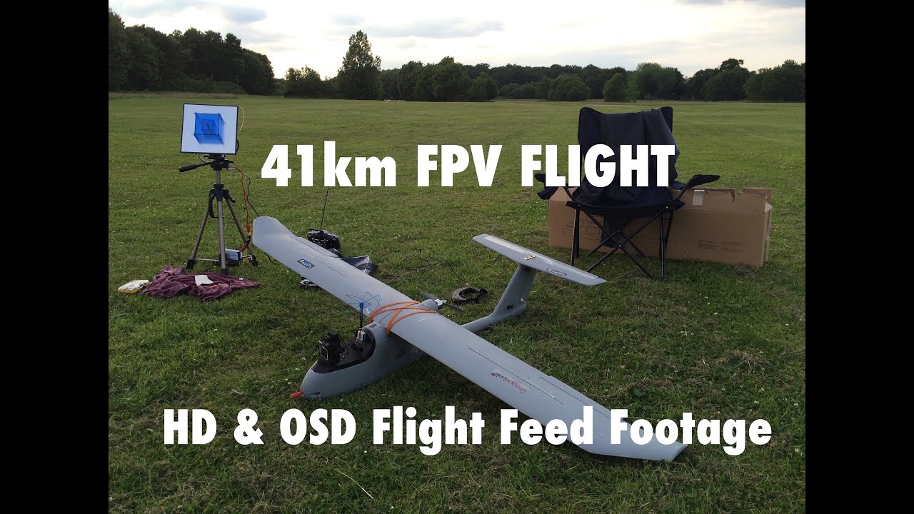 Skywalker 1900 41km Full FPV Flight - GoPro HD & OSD Flight Feed - YouTube
