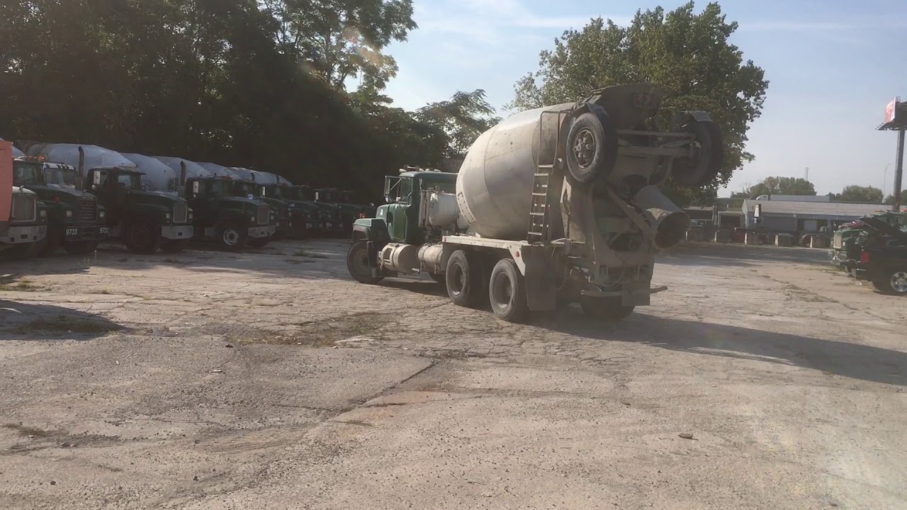 1997 MACK RD690S CEMENT MIXER-M9712 - YouTube