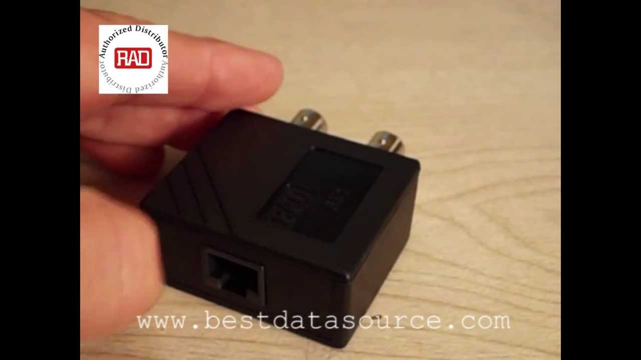 RAD BE-1 Balun (coax to twisted pair converter) - YouTube