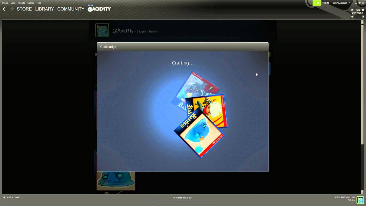 Steam Trading Cards - Bastion Level 2 Badge Crafting (Summer Sale ...