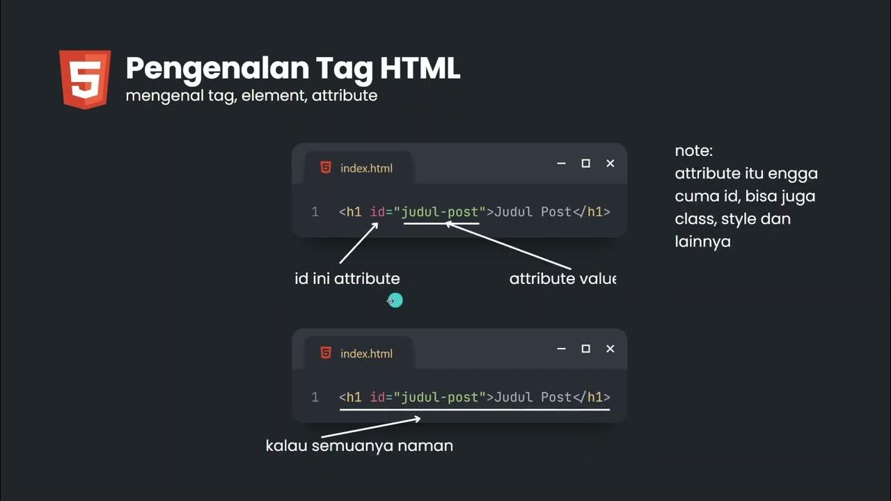 9. Pengenalan Tag HTML- Belajar HTML CSS JS untuk Pemula [2024] - YouTube