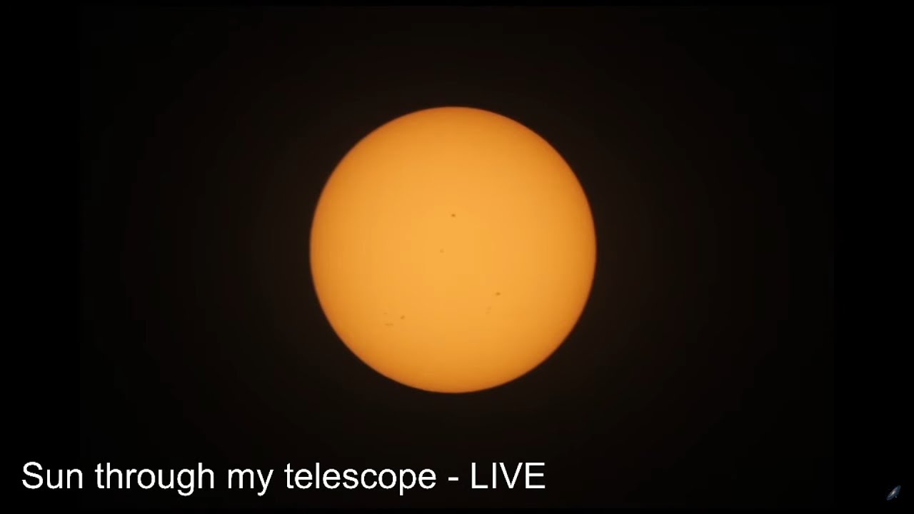 Sun through my Telescope - LIVE - #020 - YouTube
