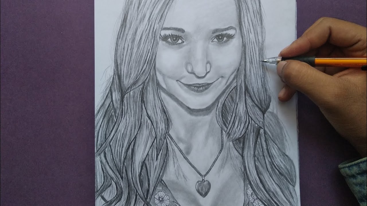 Drawing Dove Cameron - Timelapse | M.A.Arts - YouTube