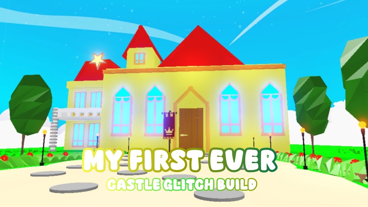 My FIRST EVER Castle GLITCH build in Adopt Me! - YouTube