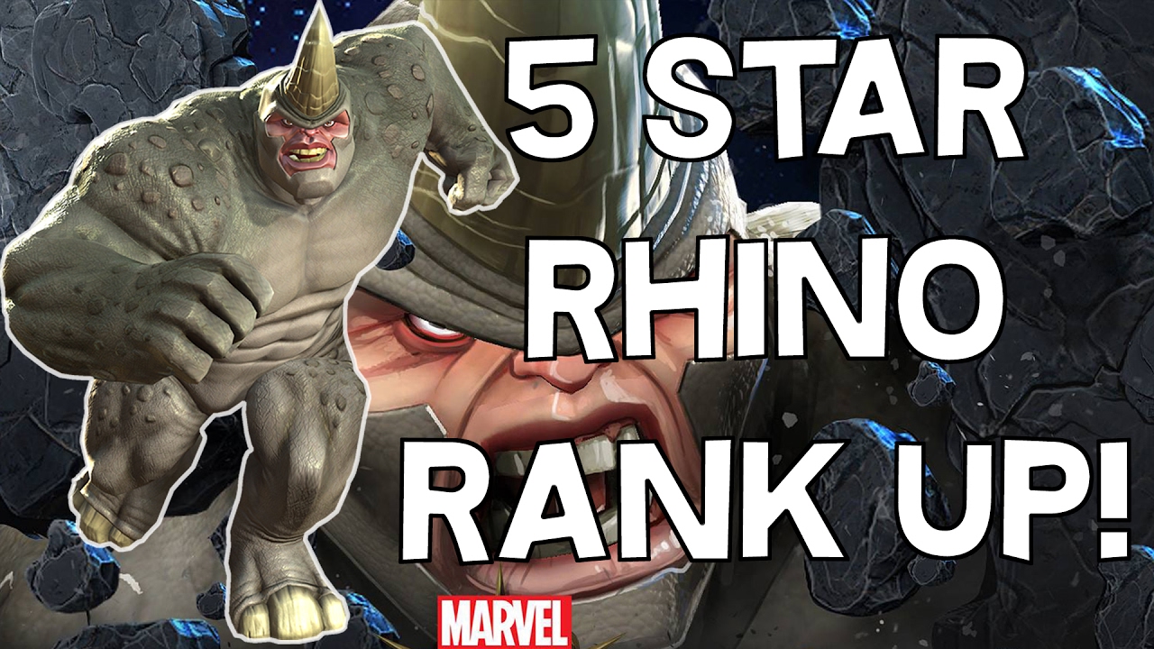5 Star Rhino Rank Up and Gameplay! - Marvel Contest Of Champions - YouTube