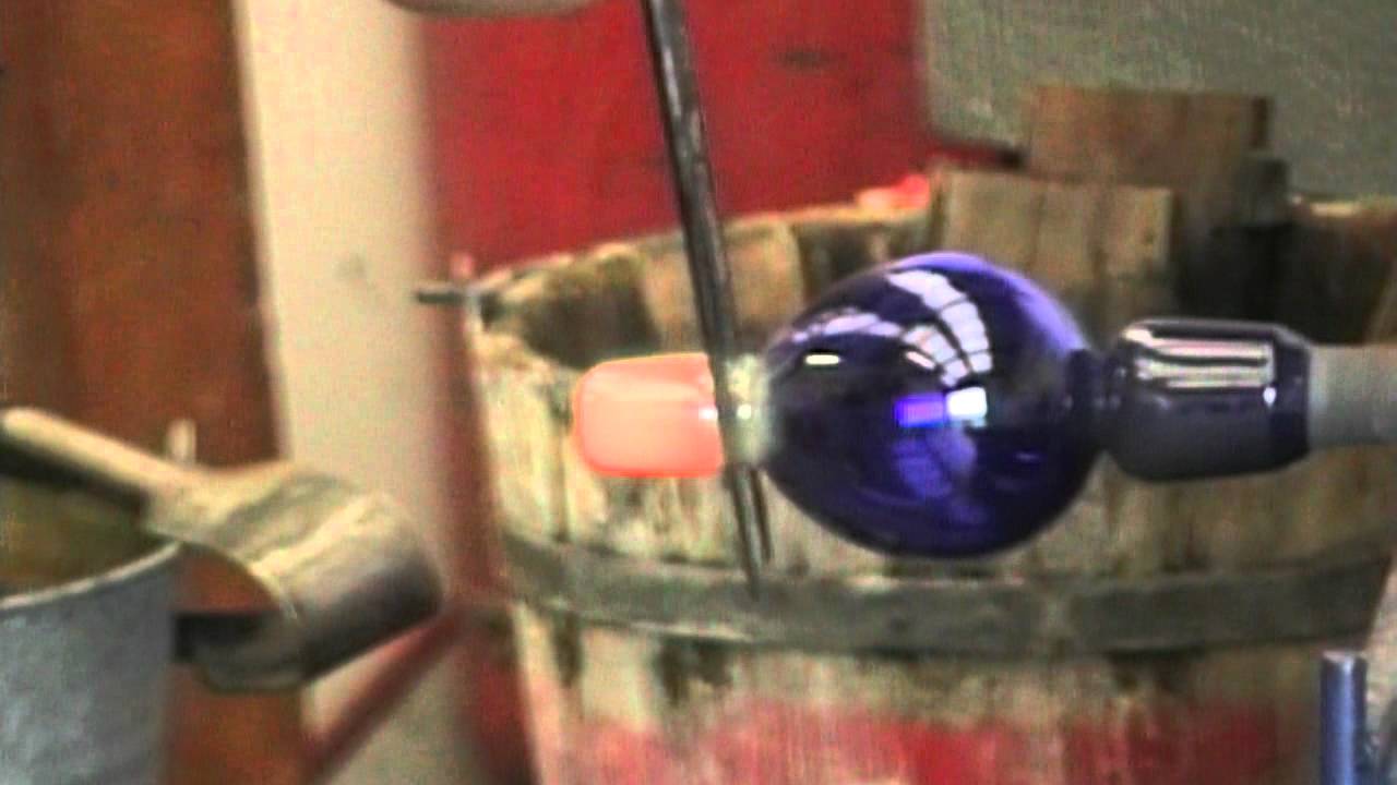 Glass Blowing - Wine Goblet - YouTube