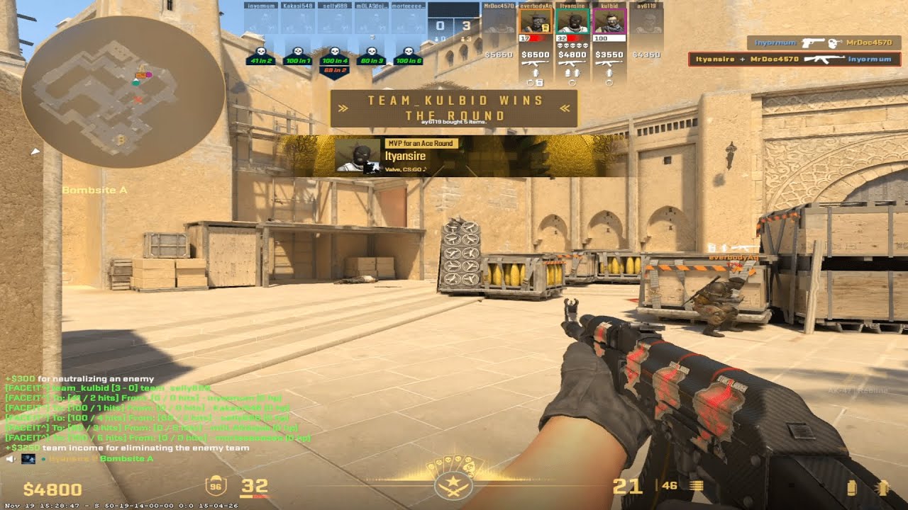 Faceit Mirage Gameplay (Counter-Strike 2) - YouTube