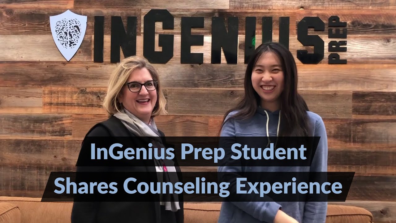 InGenius Prep Student Shares Counseling Experience - YouTube