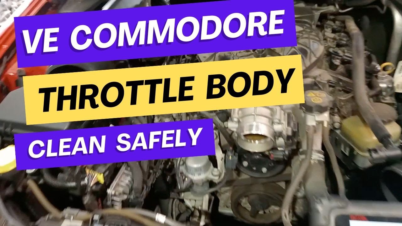 VE Commodore throttle body clean - YouTube