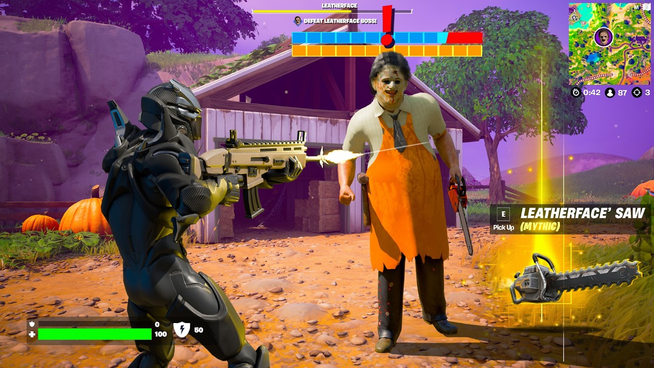 NEW Fortnite LEATHERFACE Boss Update - YouTube