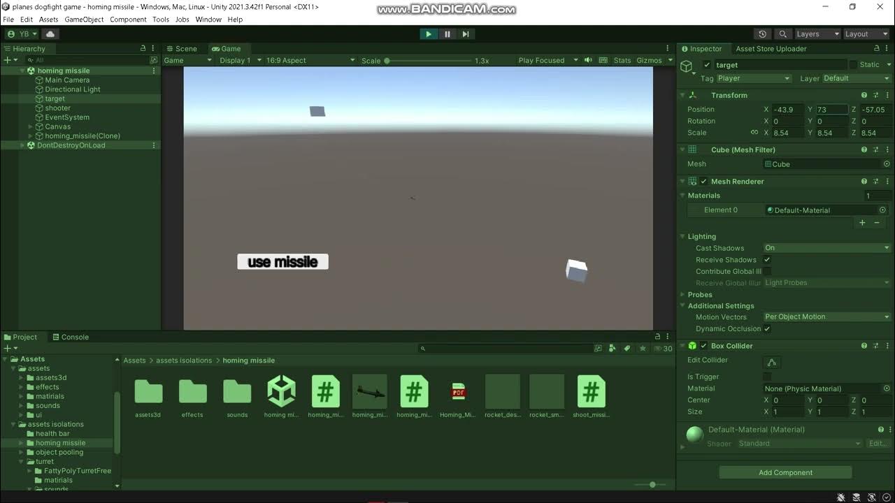 homing missile asset on unity assets store - YouTube