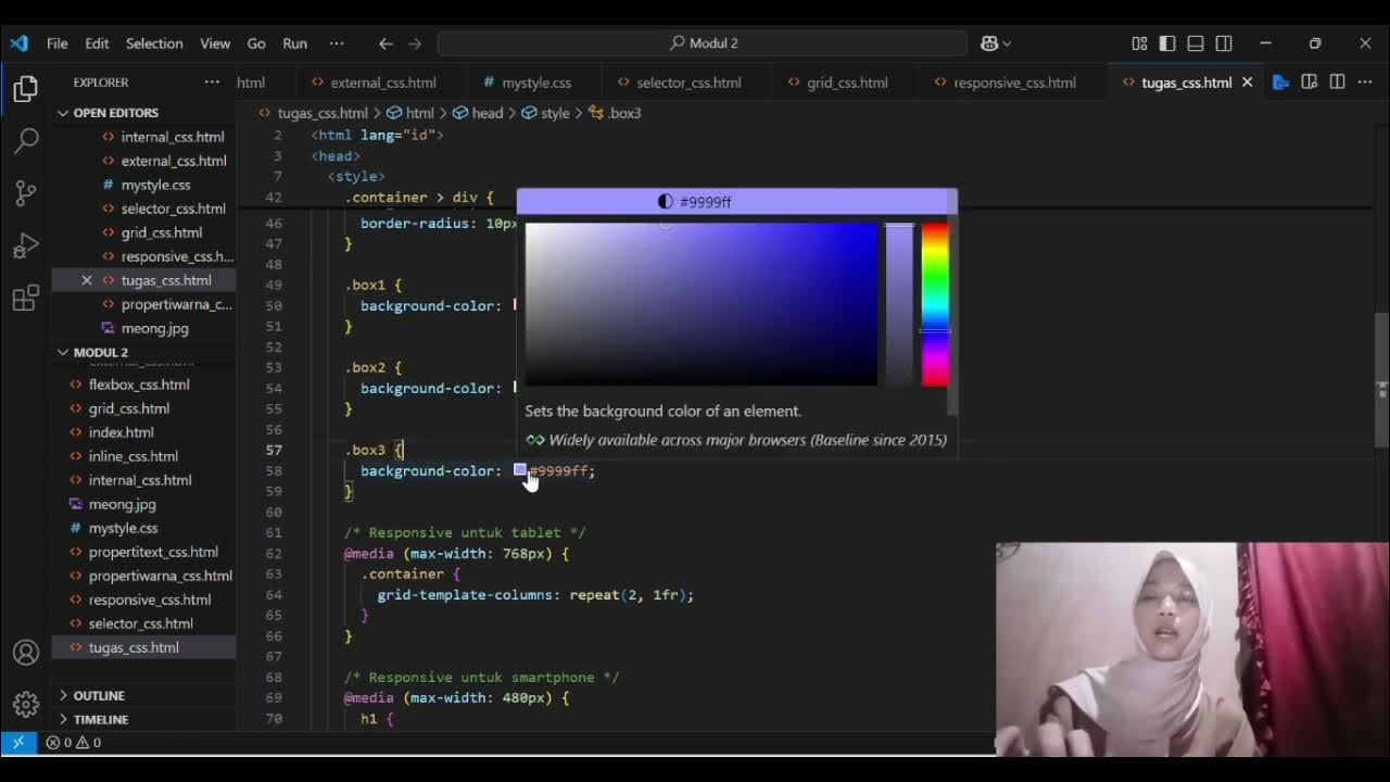 Tugas Modul 2 Pengenalan CSS (Pemrograman Web) - YouTube