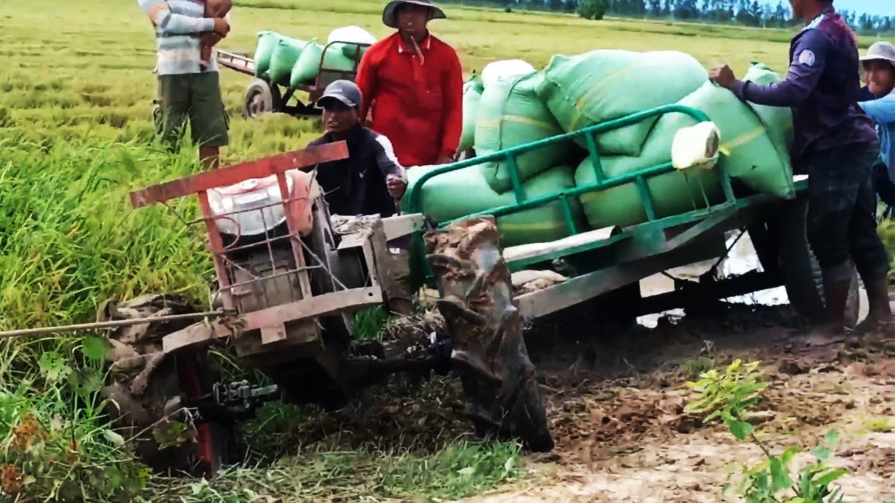 Amazing small farming tractor work | Small hand tractor for agriculture ...