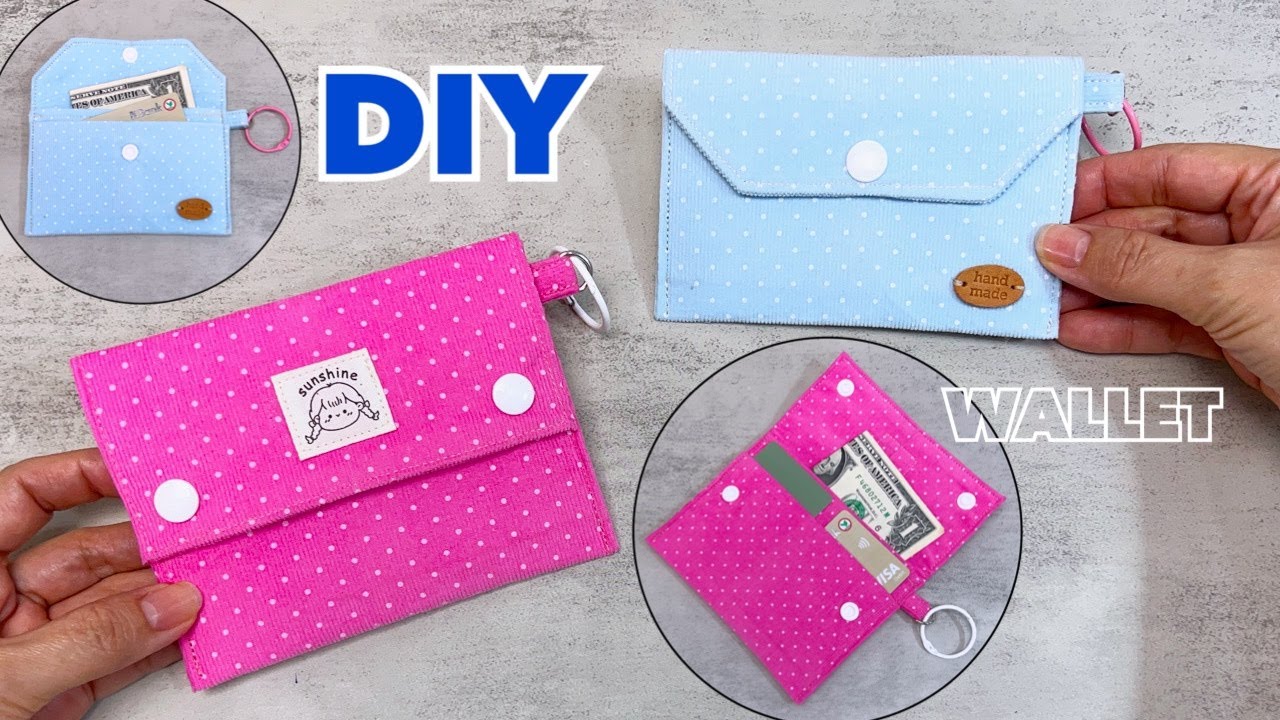 2 IDEAS CUTE WALLET HOW TO MAKE CUTE MINI WALLET | MAKING WALLET EASILY ...