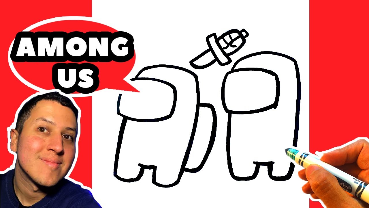 How to Draw Among Us - Imposter and Crewmate - YouTube