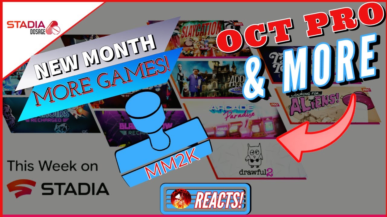 MM2K REACTS! Stadia Pro Getting Six More Games in October - YouTube