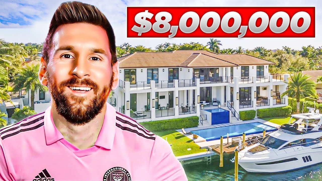 Asi es la LUJOSA vida de Leo Messi En Miami - YouTube
