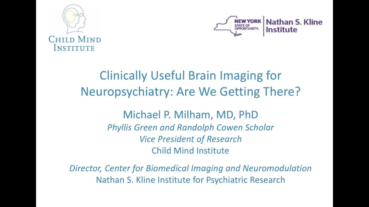 CMN Multimodal Neuroimaging Workshop 2019 – Michael Milham - YouTube
