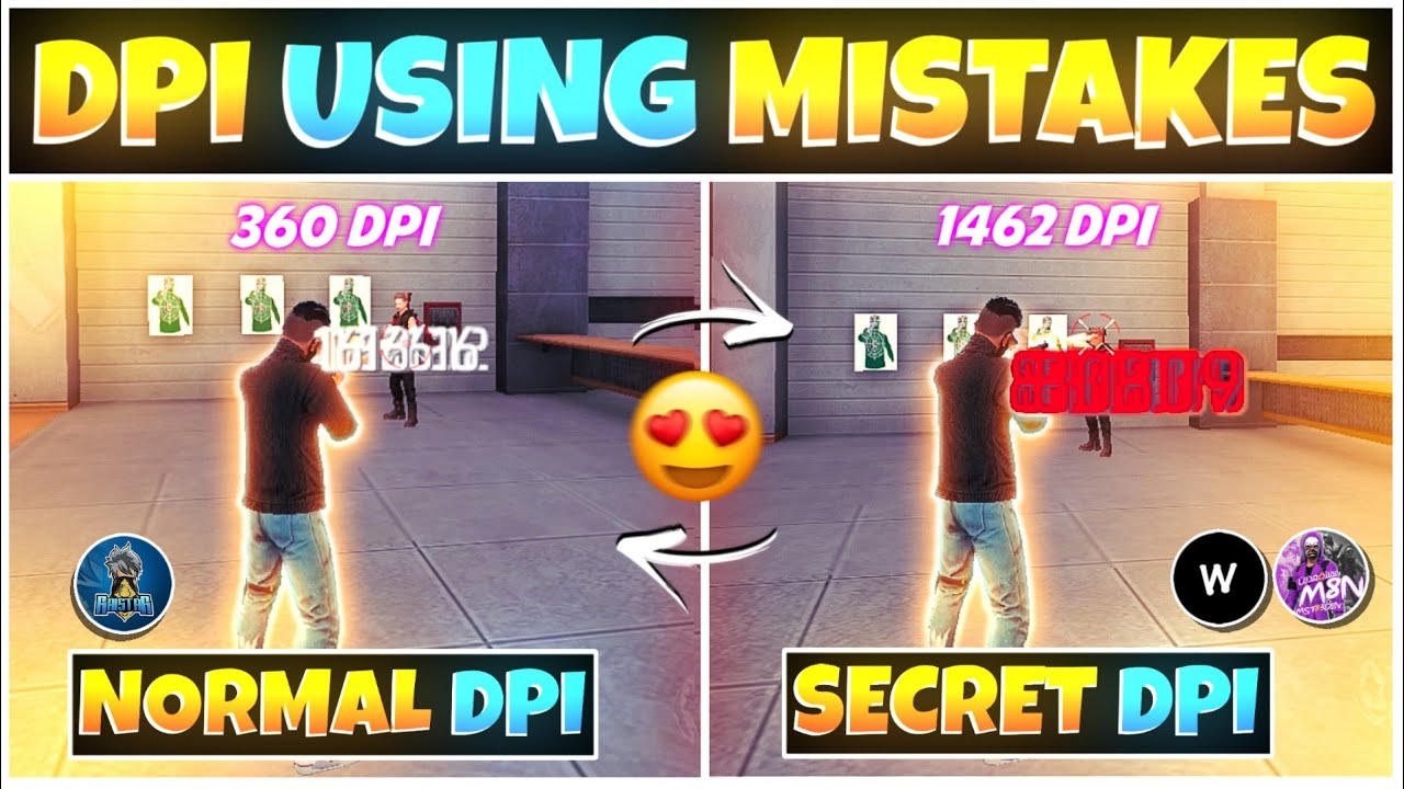 Best DPI Settings Free Fire | DPI Kaise Badhaye | How To Use DPI | DPI Using Mistakes | Dpi ...