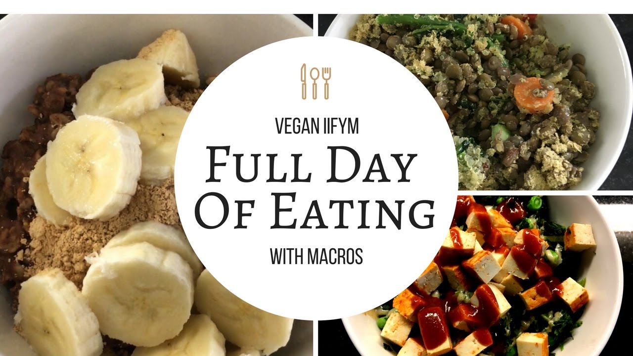 Vegan IIFYM What I Eat in a Day with Macros for Every Meal and Total ...