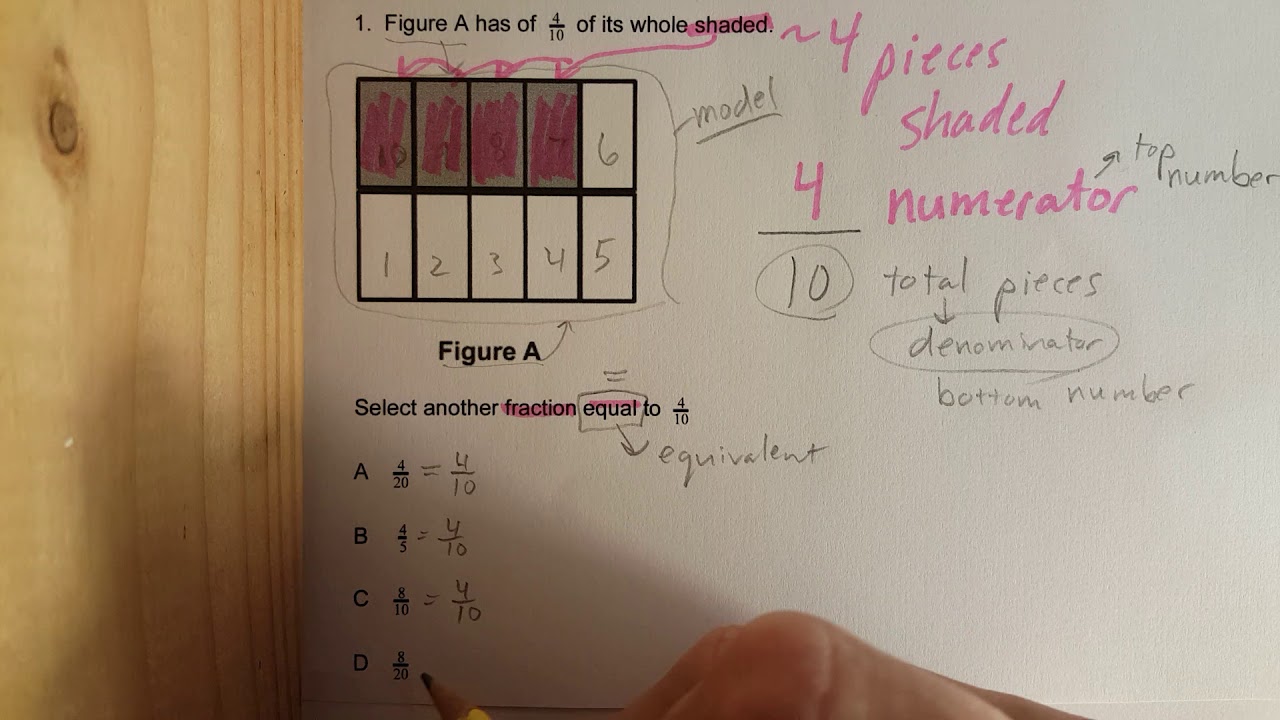 4NF1 #1 (equivalent fractions, fraction bars) - YouTube