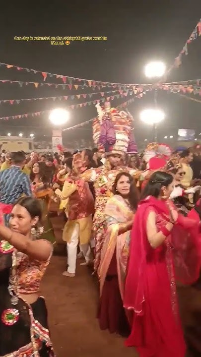One day is extended on the abhivyakti garba event in Bhopal. trending 💫 - YouTube