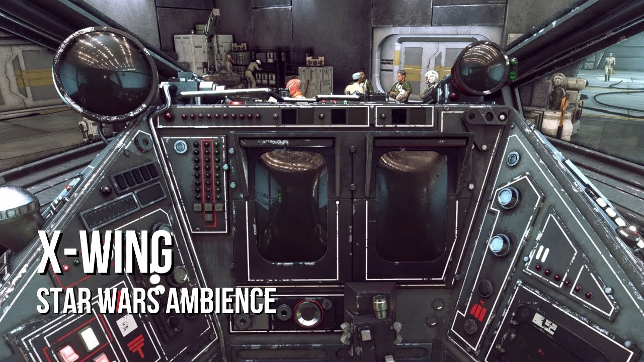 X-Wing Cockpit | Star Wars Ambience | Emergency Radio, Rebel Hangar ...