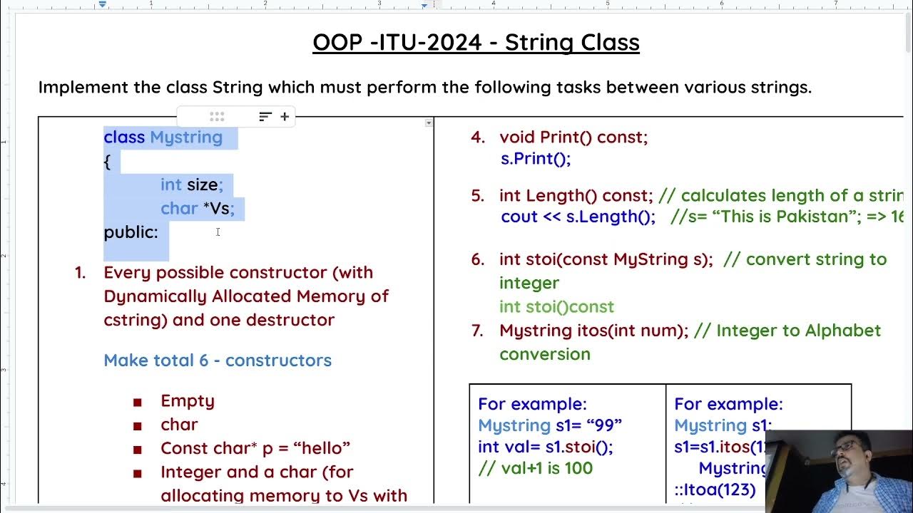 String class | Constructors | OOP | C++ - YouTube