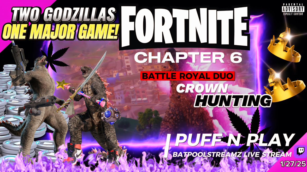 FORTNITE - GODZILLA DUO MOPS THE COMPETITION | PUFF N PLAY w ...