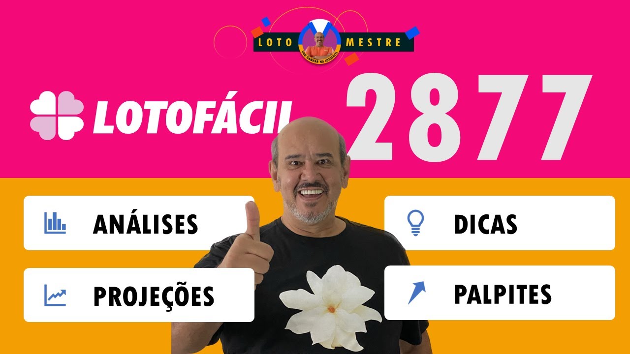 LOTOFACIL 2877 ANALISES DICAS PROJEÇÕES E PALPITES - YouTube