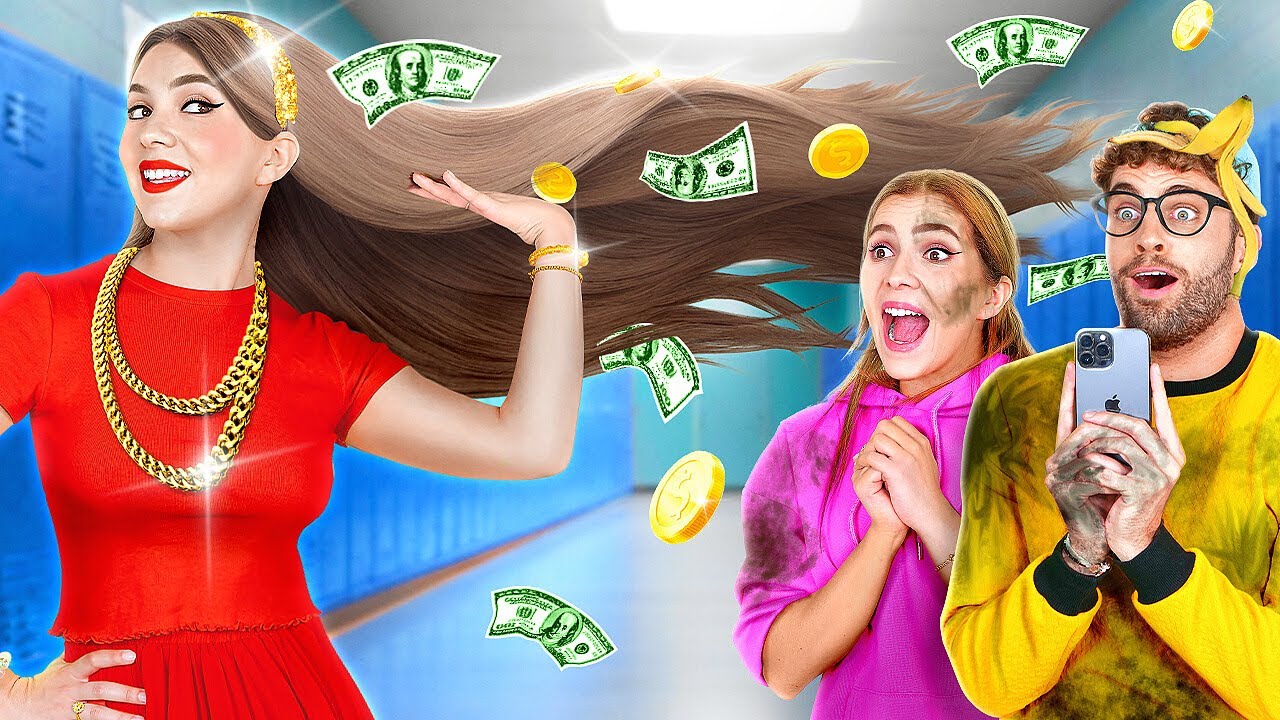 NEW 123 GO! First Day Of Rich Girl In Poor School Awesome Girl's ...