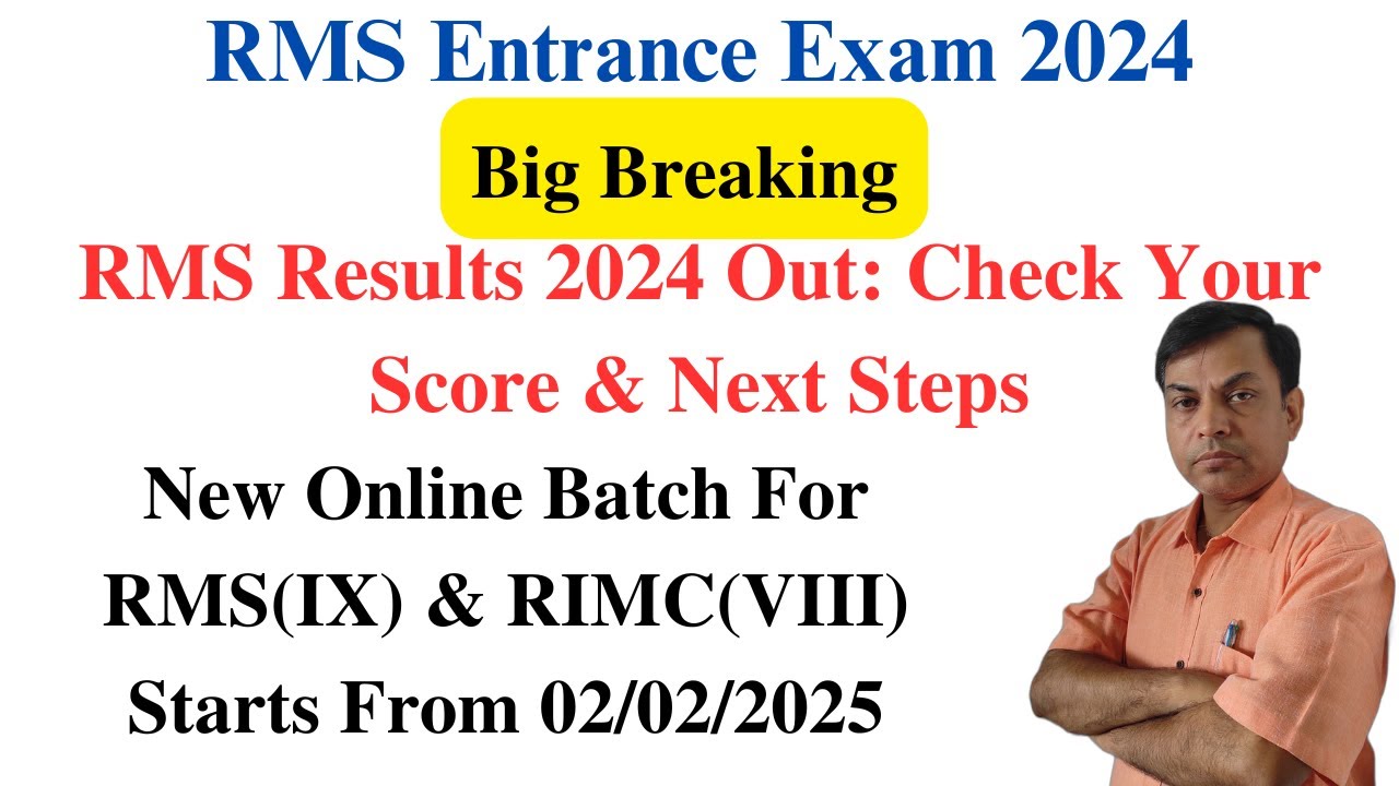 RMS Results 2024 Out: Check Your Score & Next Steps - YouTube