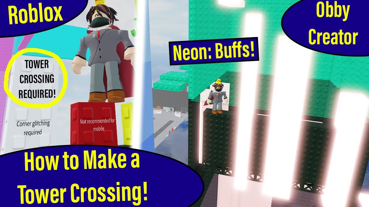 How to Make a Tower Crossing in Obby Creator! (Roblox - Obby Creator ...