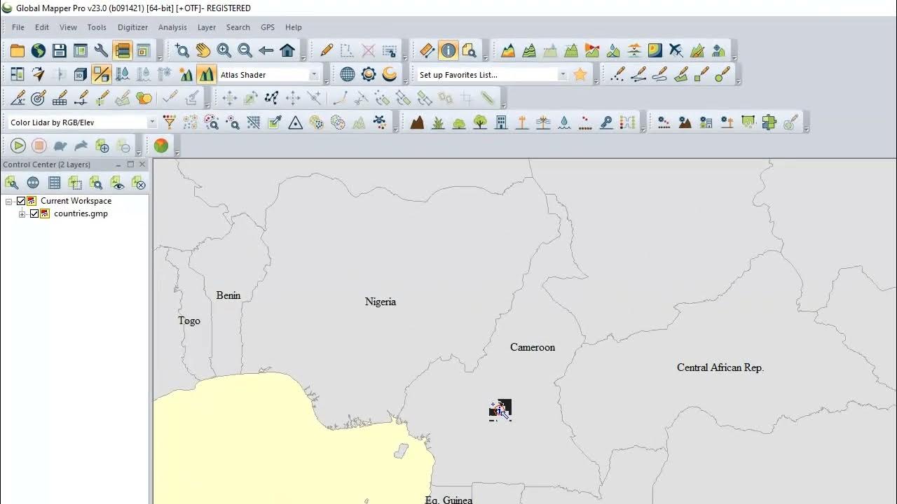 Global Mapper 1 Télécharger le shapefile de n'importe quel pays dépuis global mapper - YouTube