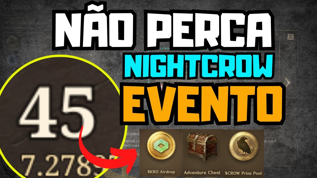 NIGHTCROW EVENTO DA REDE KROMA - AIRDROPS DE TOKENS E MUITO MAIS - USE ...