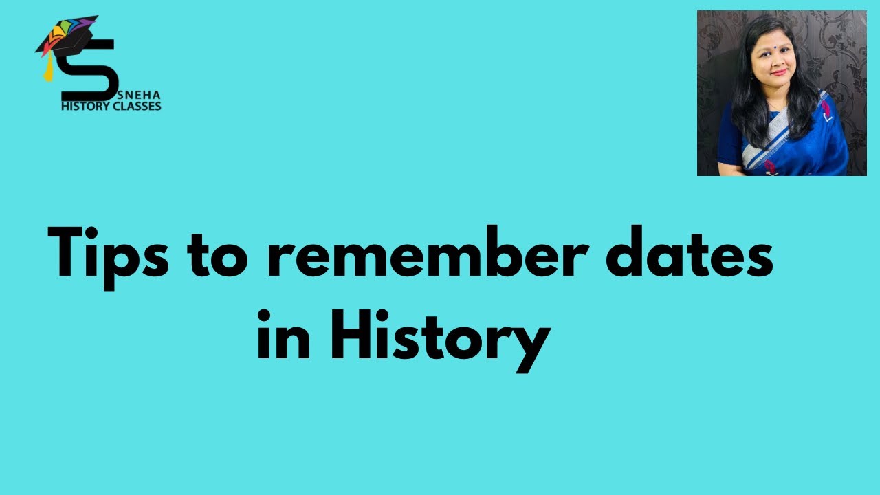 Tips to remember dates in History/by Dr. Sneha - YouTube