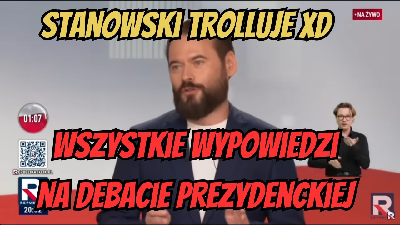 STANOWSKI TROLLUJE DEBATĘ PREZYDENCKĄ WSZYSTKIE WYPOWIEDZI 14.04.2025 # ...