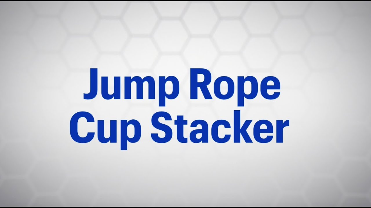Jump Rope Cup Stacker - YouTube