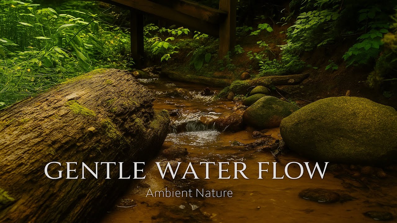 Peaceful Forest Stream with Gentle Water Sounds | 4K Nature Video for ...