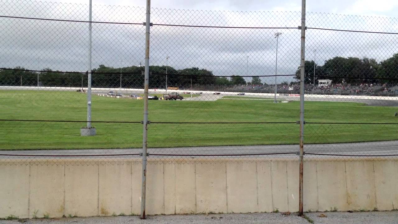 Late Model Heat Race Clip @ Illiana Motor Speedway - YouTube