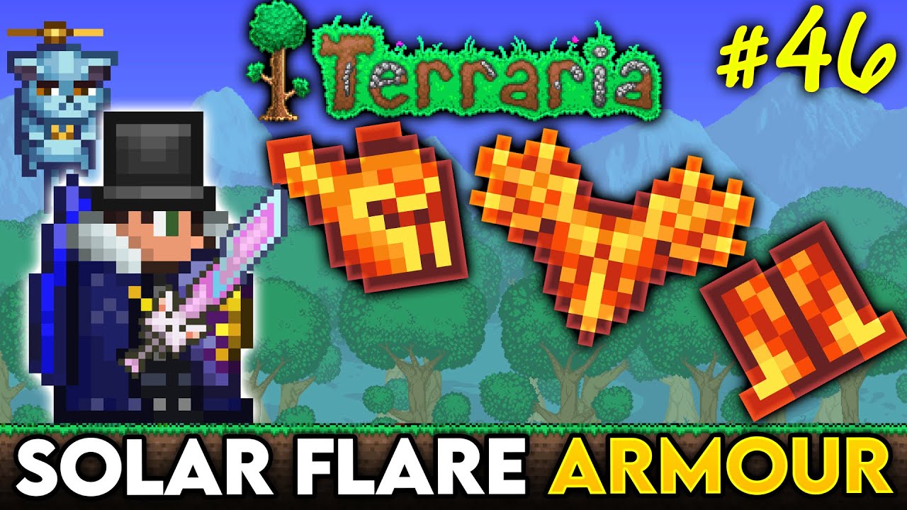 SOLAR FLARE ARMOUR | Terraria [46] - YouTube