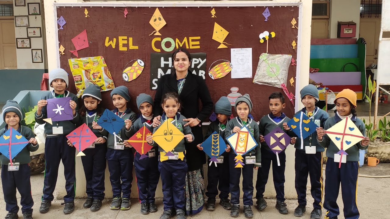 🤩Wow🤩 Wednesday Activity by class UKG- Kite making and makarsankranti ...